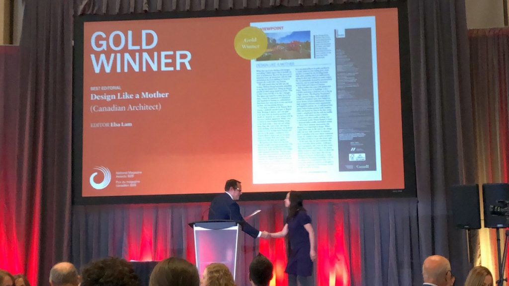 Canadian Architect wins Best Editorial in National Magazine Awards
