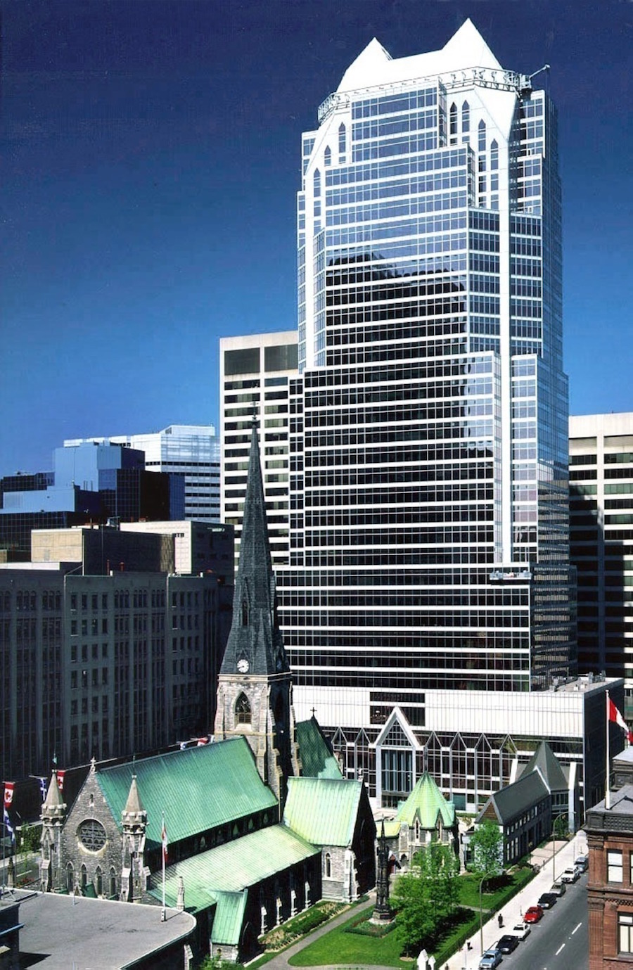 Cathedral Square (KPMG tower); Photo credit: MSDL Architectes Archives ...