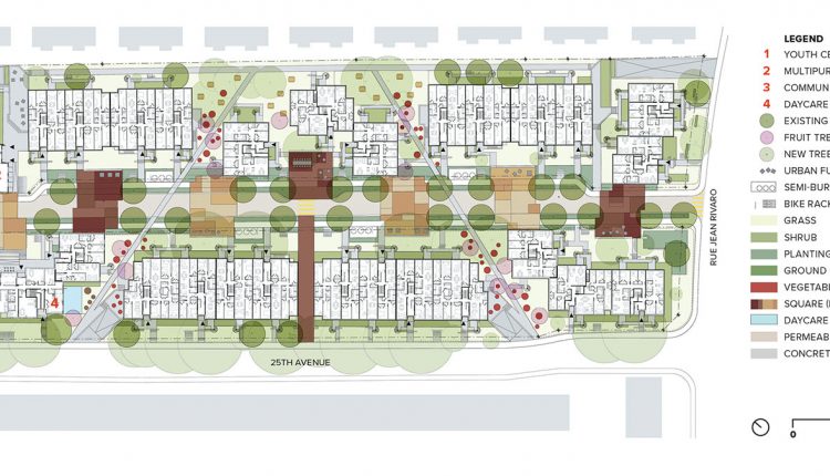 StM implantation-plan et coupe - Canadian Architect