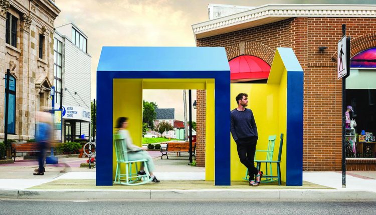 EPF Yarmouth Main Street Lobster Car Intrepertation - Canadian Architect