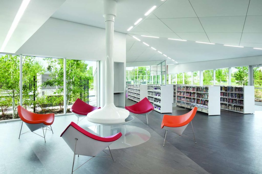 The Community Library, in Plan and Section: Calder Library and Capilano ...