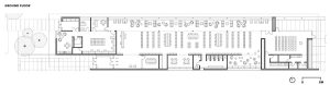 The Community Library, in Plan and Section: Calder Library and Capilano ...