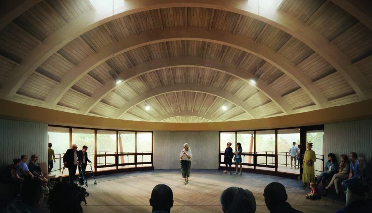 11 Indigenous House - Rendering - Large Gathering Place Interior ...