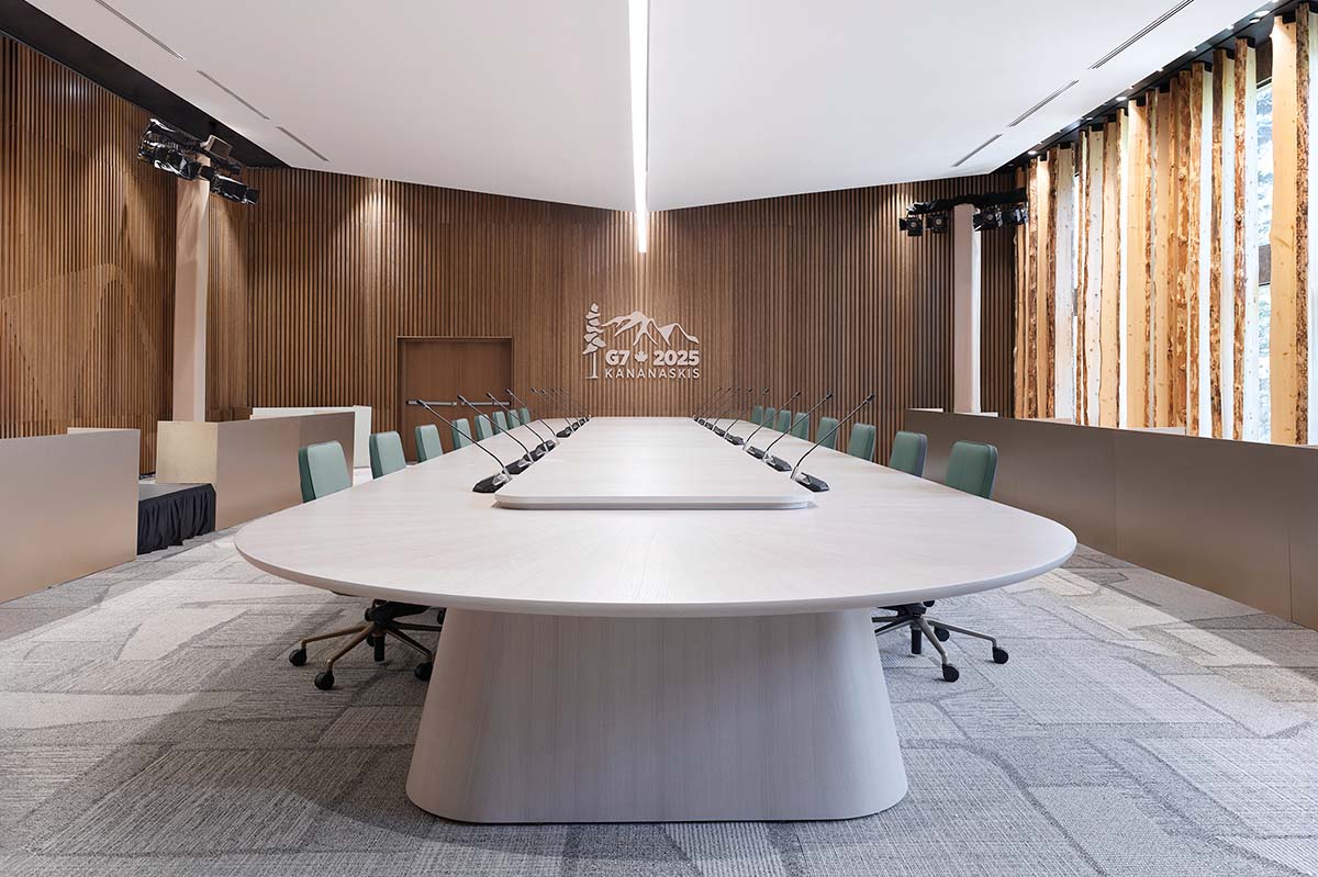 Design Diplomacy: G7 Summit meeting spaces, Kananaskis, Alberta