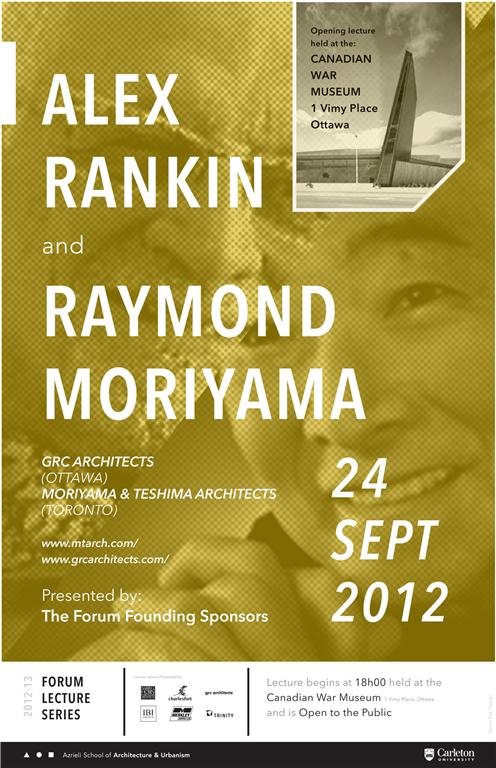 Alex Rankin and Raymond Moriyama deliver lecture at the Canadian War ...