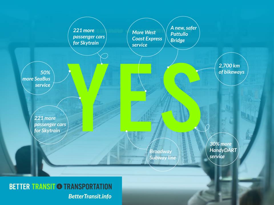 Vote Yes for Better Transit and Transportation in Vancouver!